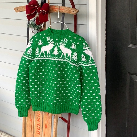 Sweaters | Vintage Hand Knit Christmas Sweater | Poshmark